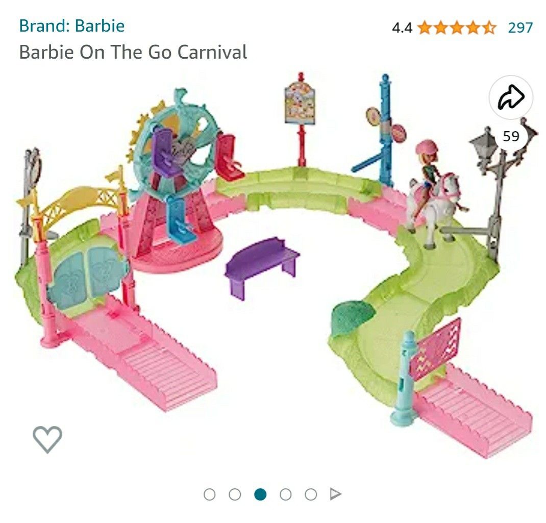 Barbie on the go track sets, Hobbies & Toys, Toys & Games on Carousell