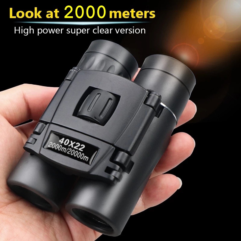 Binoculars 40x22 HD Powerful 2000M Long Range Folding Mini Telescope ...