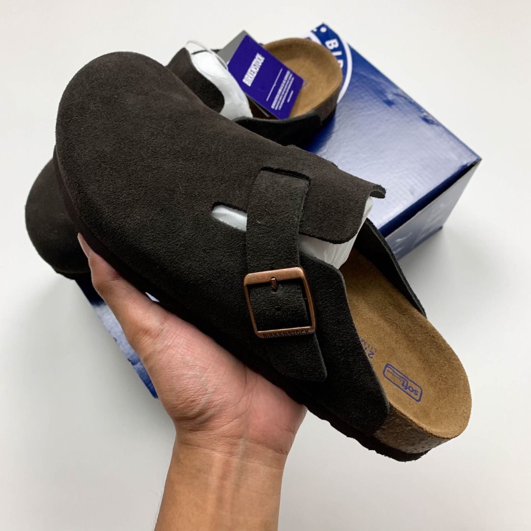 Birkenstock Boston Clogs (Dark Brown), Men's Fashion, Footwear ...