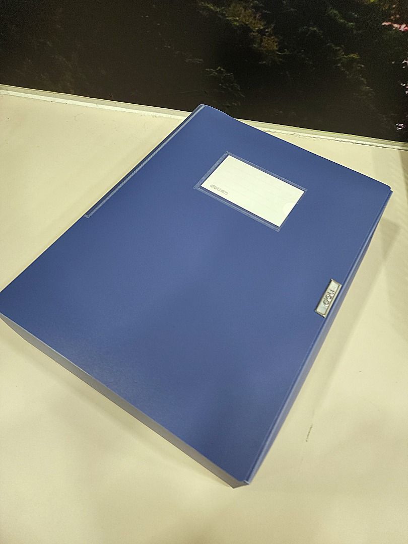 Brand New Box File (Blue), Hobbies & Toys, Stationery & Craft ...
