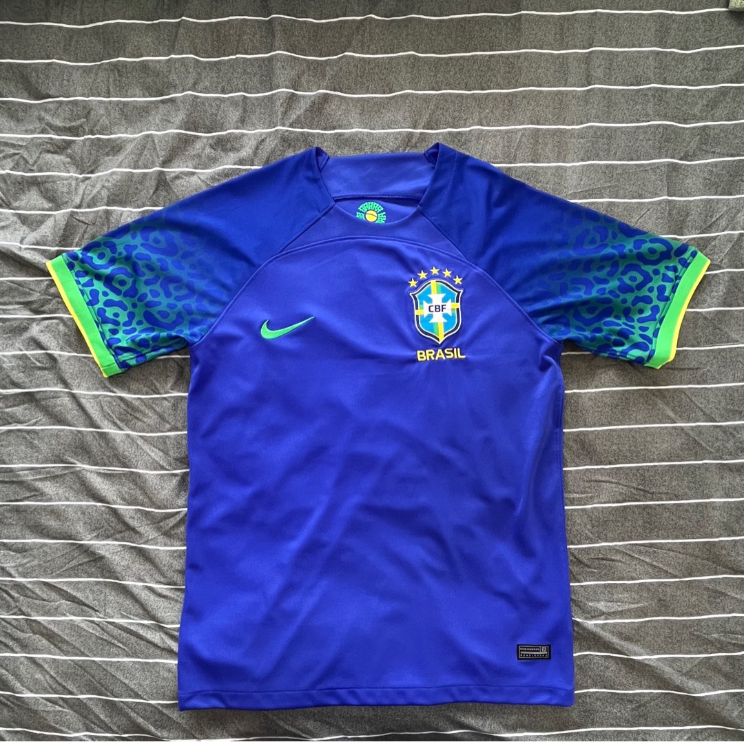 Brazil (22/23) Away Jersey, Men's Fashion, Tops & Sets, Tshirts & Polo Shirts on Carousell
