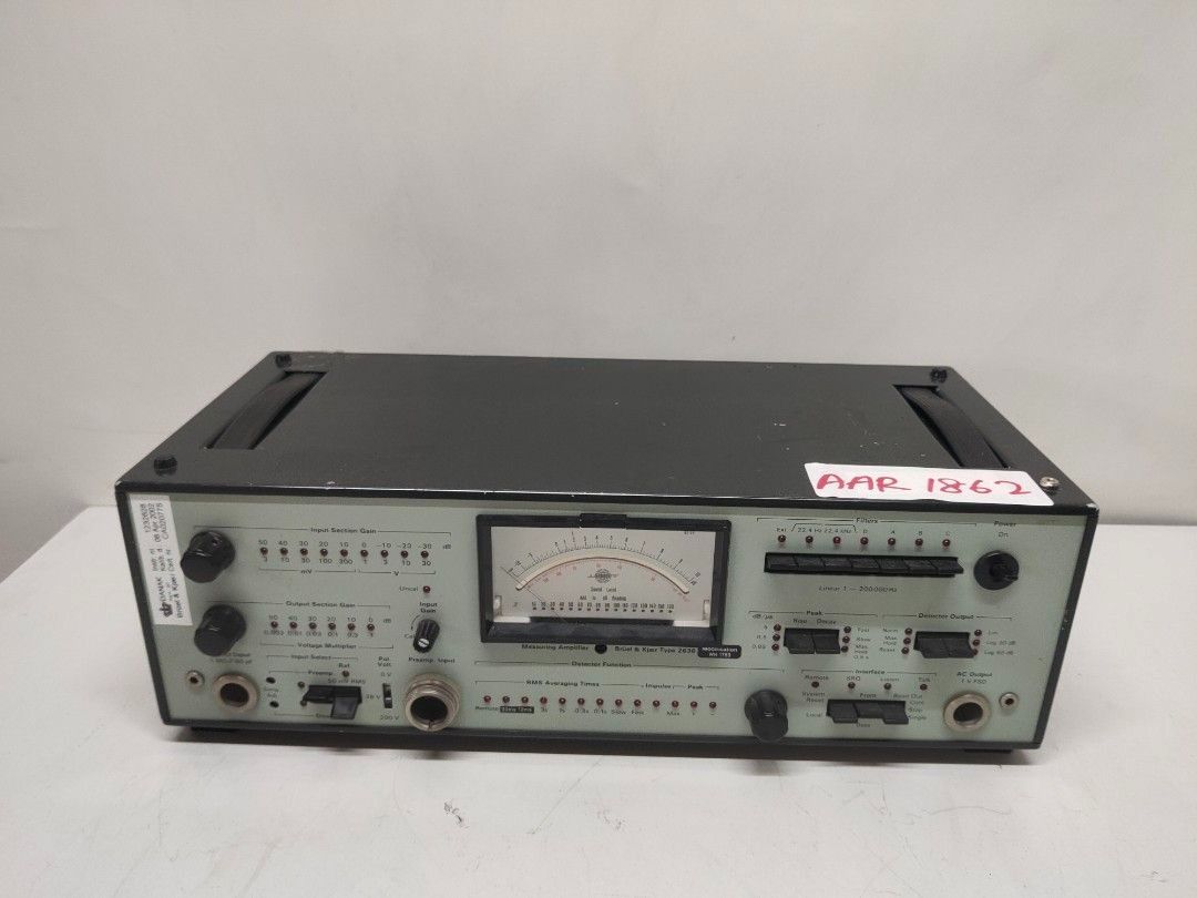Bruel & Kjaer Measuring Amplifier for sale @$280 each (AAR 1862 ...