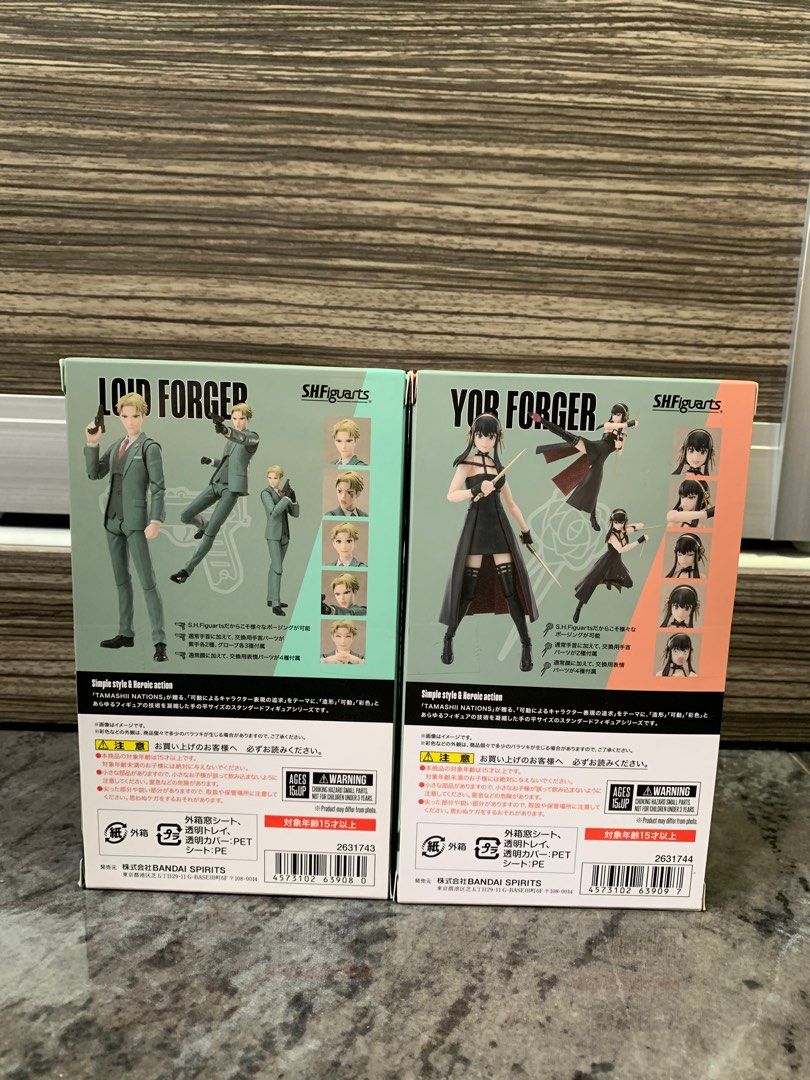 [BUNDLE DEAL] S.h.figuarts SHF Spy x Family Loid forger and Yor forger ...