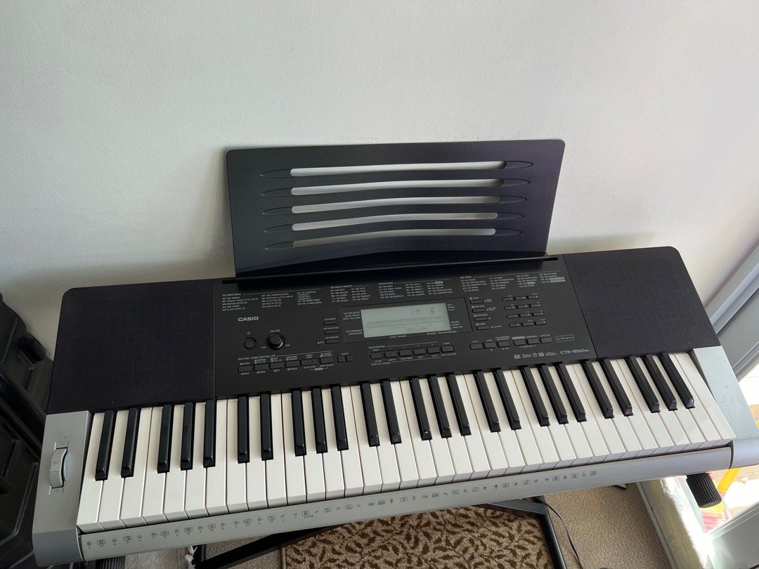 Casio CTK-850 Keyboard with stand, Hobbies & Toys, Music & Media, Musical Instruments on Carousell