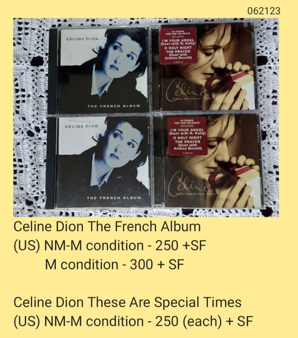 Celine Dion The French Album , These Are Special Times CD (unsealed ...