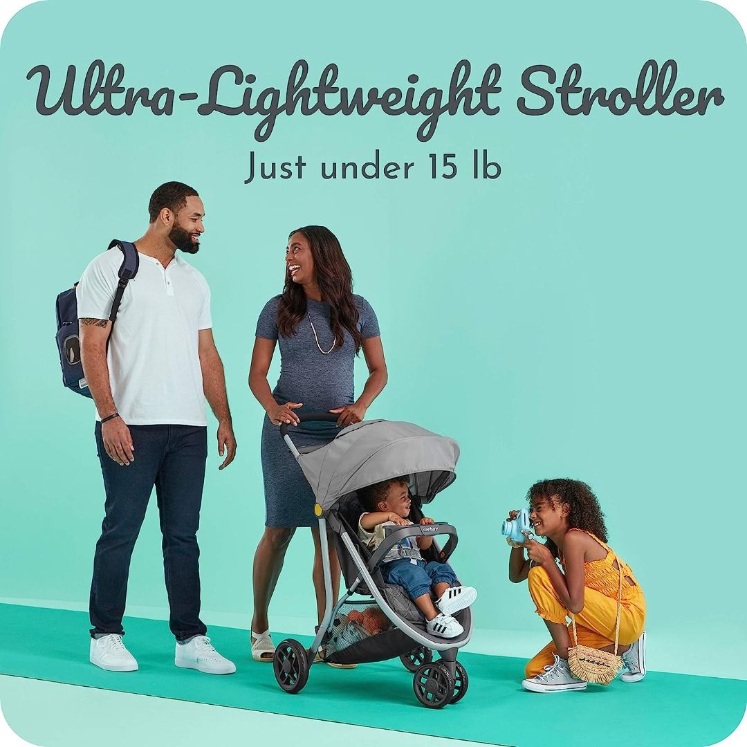 Century Stroll On 3-Wheel Lightweight Stroller, Metro, Babies & Kids ...
