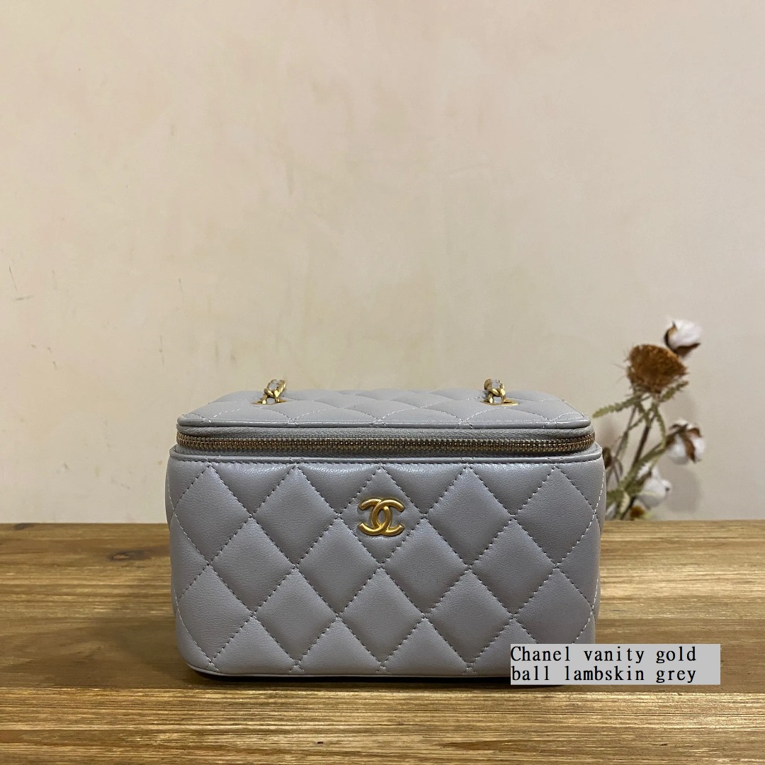 Chanel Long Box Vanity Lambskin Leather Coco Crush Adjustable Chain ...
