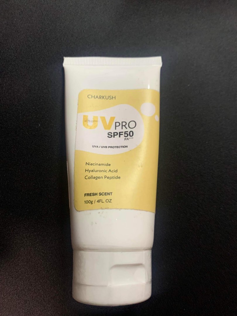 Charkush UV pro spf 50 50g - 200 pesos 100g - 250 pesos on Carousell