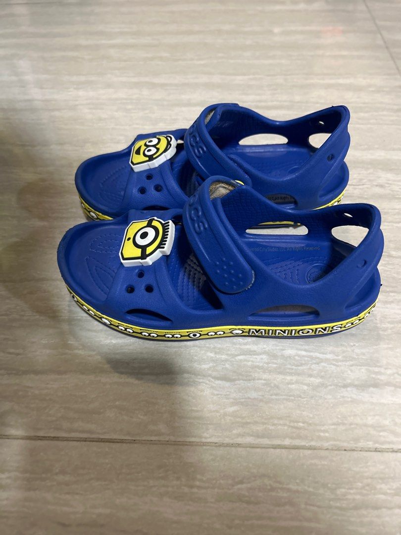 Crocs Junior C13 Minion Edition, Babies & Kids, Babies & Kids Fashion ...