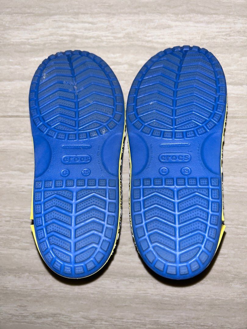 Crocs Junior C13 Minion Edition, Babies & Kids, Babies & Kids Fashion ...