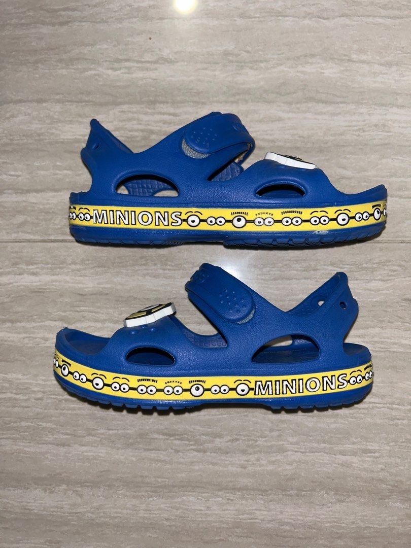 Crocs Junior C13 Minion Edition, Babies & Kids, Babies & Kids Fashion ...