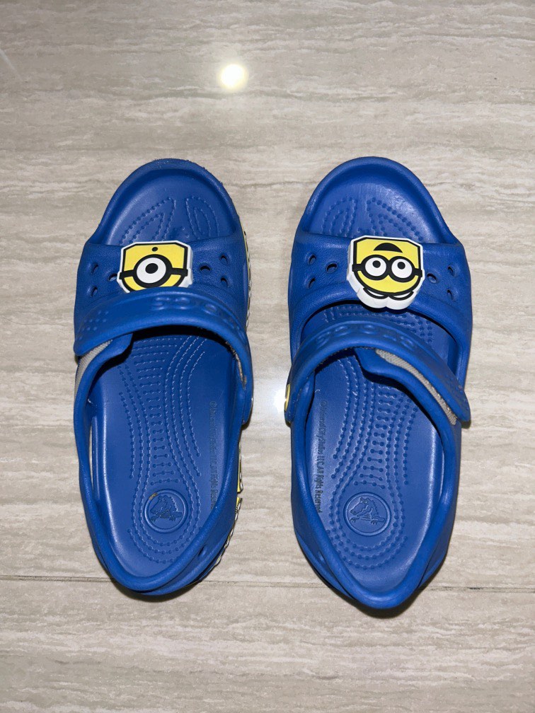 Crocs Junior C13 Minion Edition, Babies & Kids, Babies & Kids Fashion ...