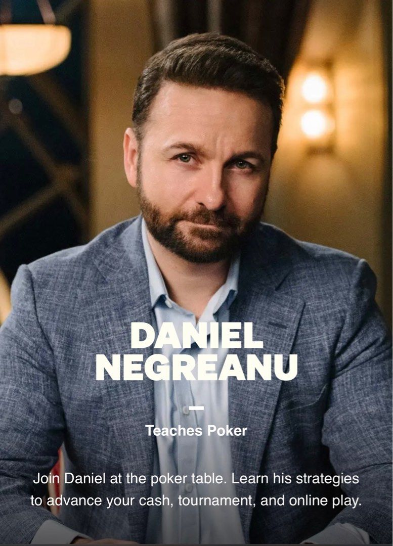 Daniel Negreanu Poker Strategy Masterclass, Lifestyle Services, Others ...
