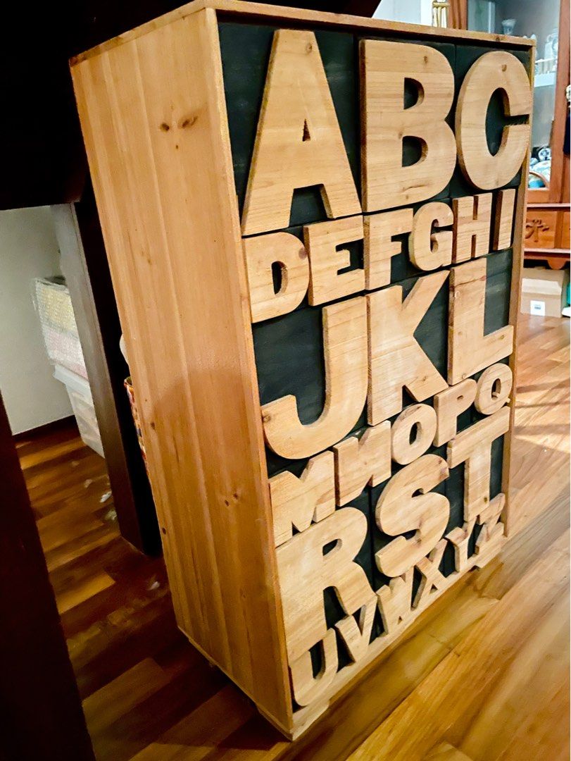 Designer Alphabet Cabinet / Drawer Unit, Babies & Kids, Baby Nursery ...