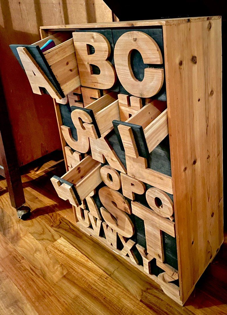 Designer Alphabet Cabinet / Drawer Unit, Babies & Kids, Baby Nursery ...