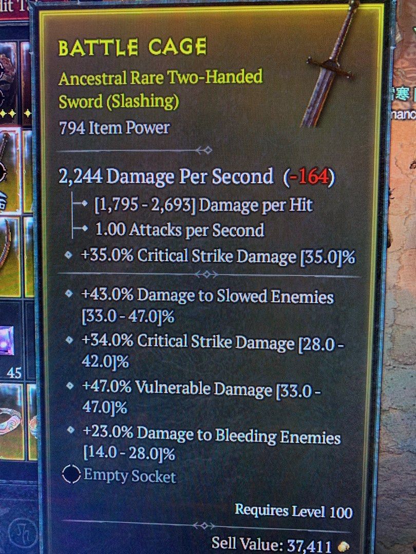 Diablo 4 rare weapons (barb), Video Gaming, Gaming Accessories, In-Game ...