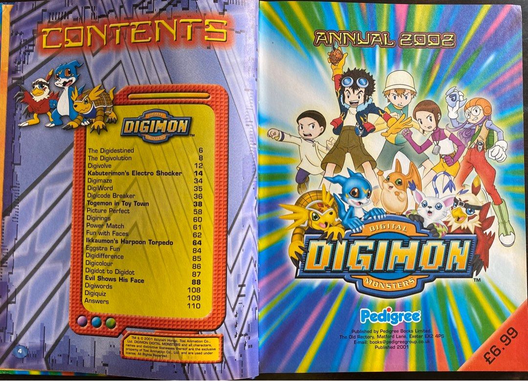 Digimon Annual 2002, Hobbies & Toys, Books & Magazines, Comics & Manga ...