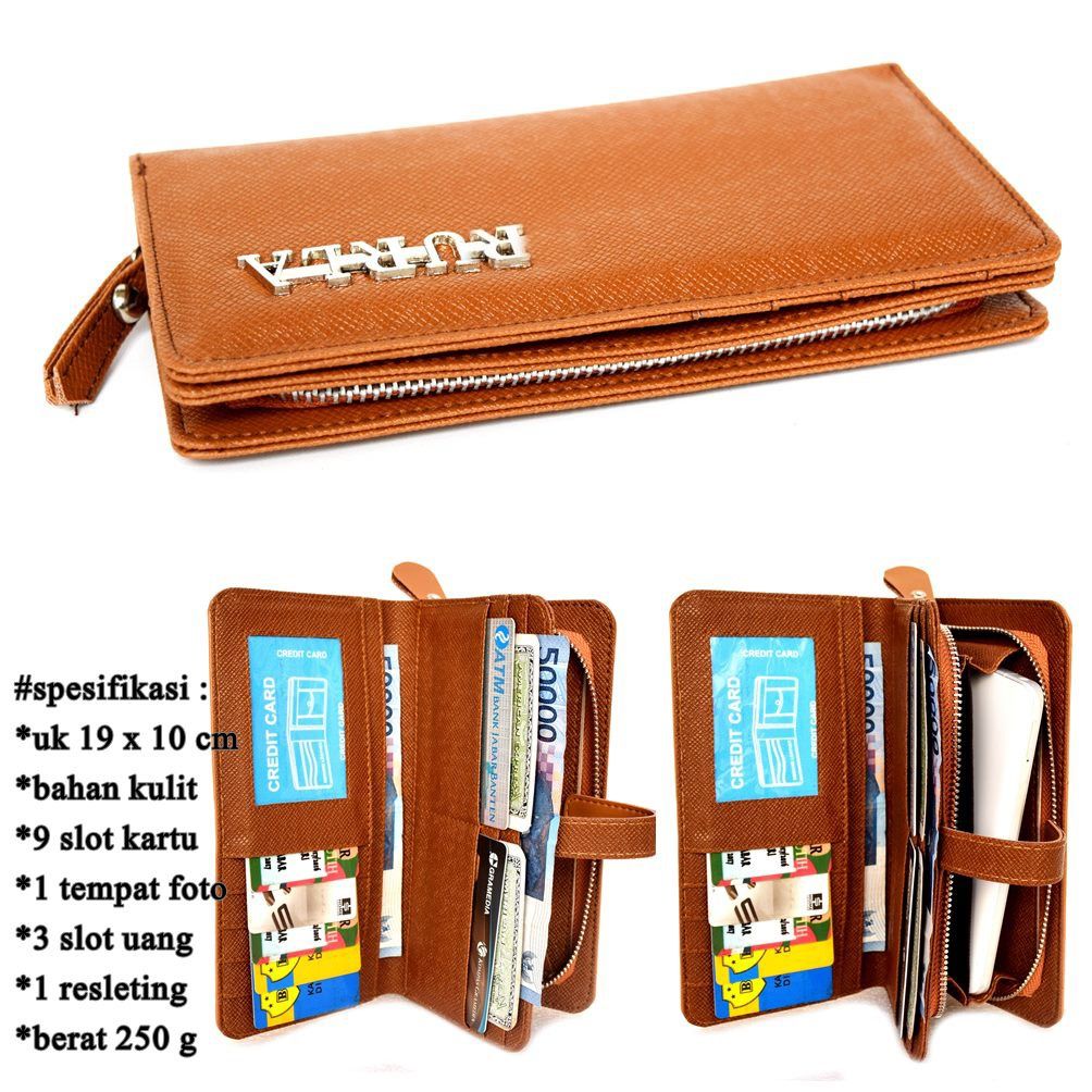 Dompet Lipat Kulit Serat Alruf Trend, Fesyen Wanita, Tas & Dompet di ...