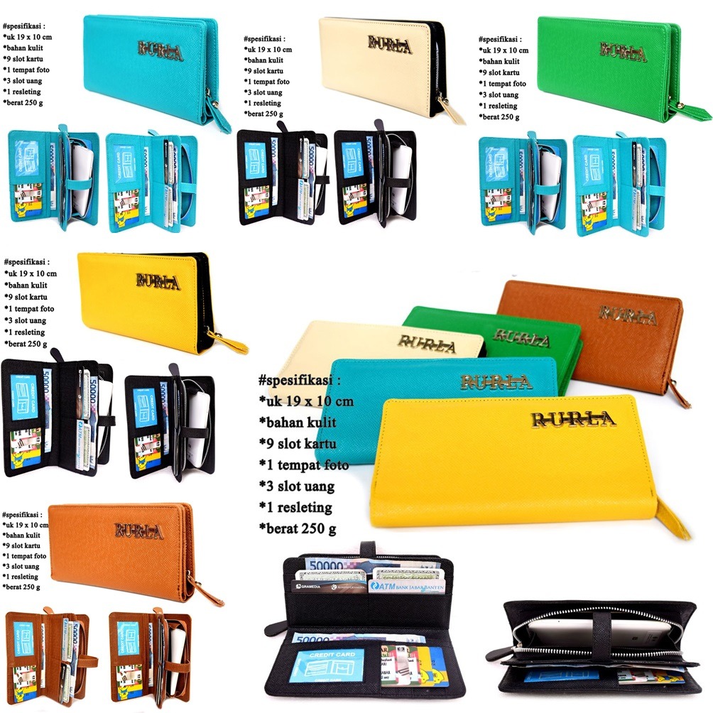Dompet Lipat Kulit Serat Alruf Trend, Fesyen Wanita, Tas & Dompet di ...