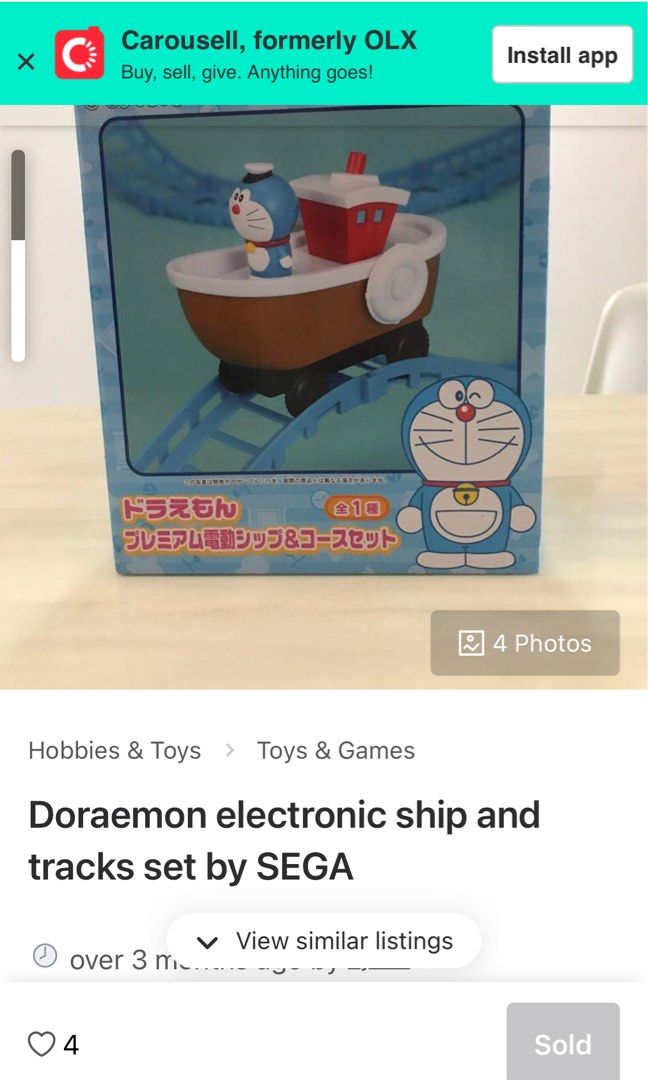 Doraemon Electronic Ship and track set 1000, Hobbies & Toys, Toys ...