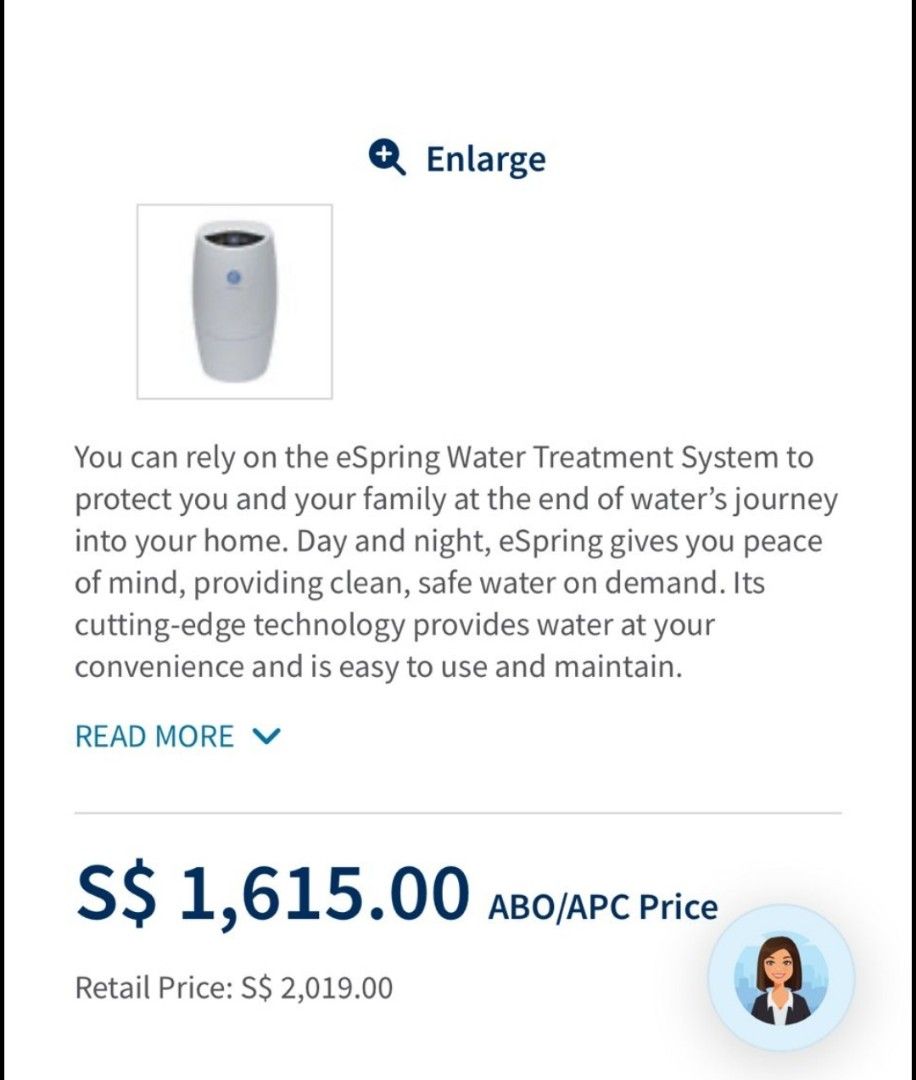 E spring water filter, TV & Home Appliances, Kitchen Appliances, Other ...