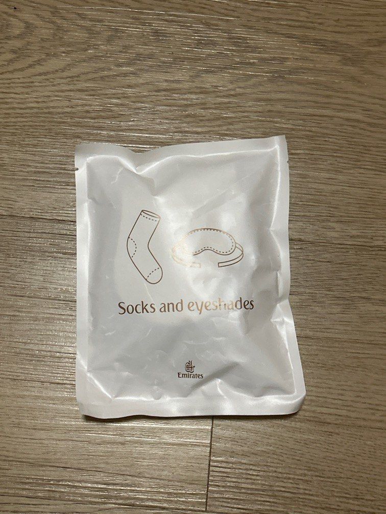 EMIRATES Socks and Eye Shades, Hobbies & Toys, Travel, Travel ...