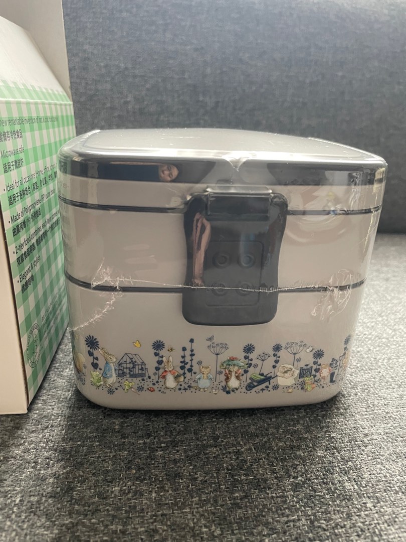 Eu Yan Sang Peter Rabbit 2 Tier lunch box - Grey, TV & Home Appliances ...