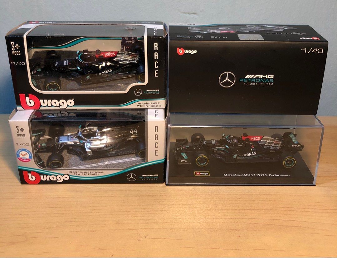 F1 Model Diecast Bburago 1:43 Scale Hamilton Verstappen Leclerc Ferrari ...