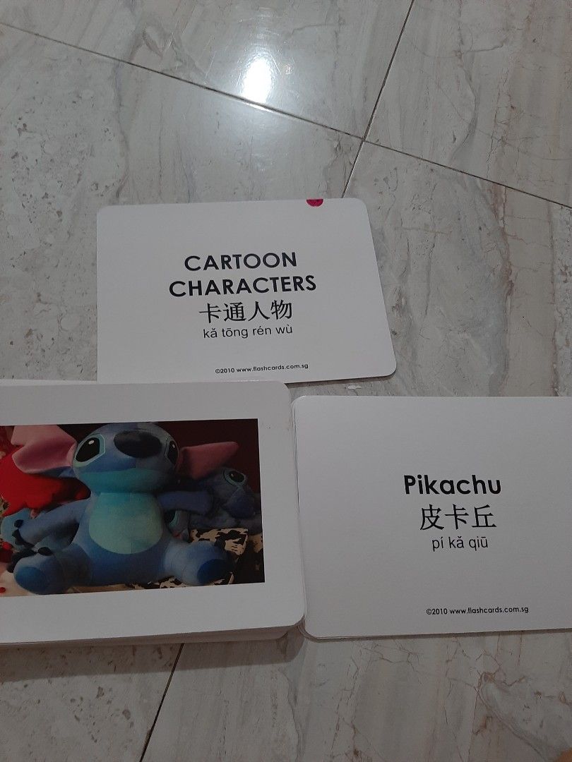 Flashcard cartoon characters, Buku & Alat Tulis, Buku Anak-Anak di ...