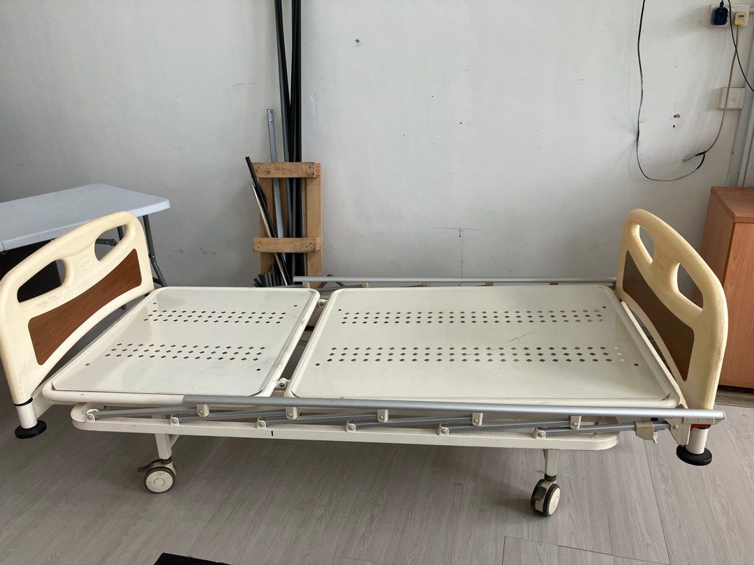 Homed hospital bed frame, Furniture & Home Living, Furniture, Bed ...