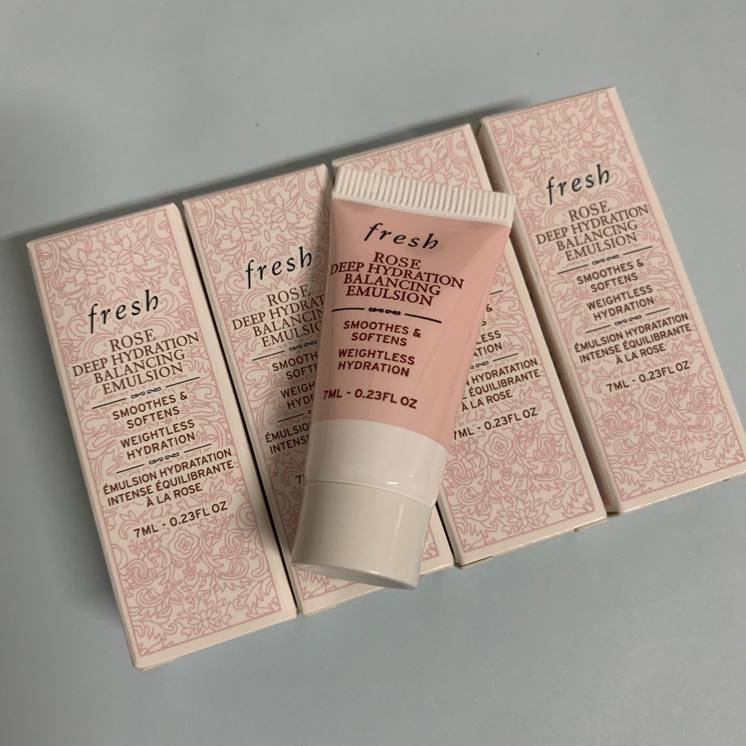 FRESH ROSE DEEP HYDRATION BALANCING EMULSION 7ML, Beauty & Personal ...