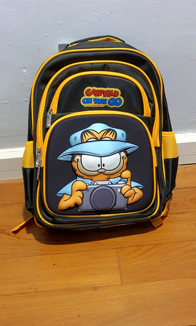 Garfield School Bag, Men's Fashion, Bags, Backpacks on Carousell