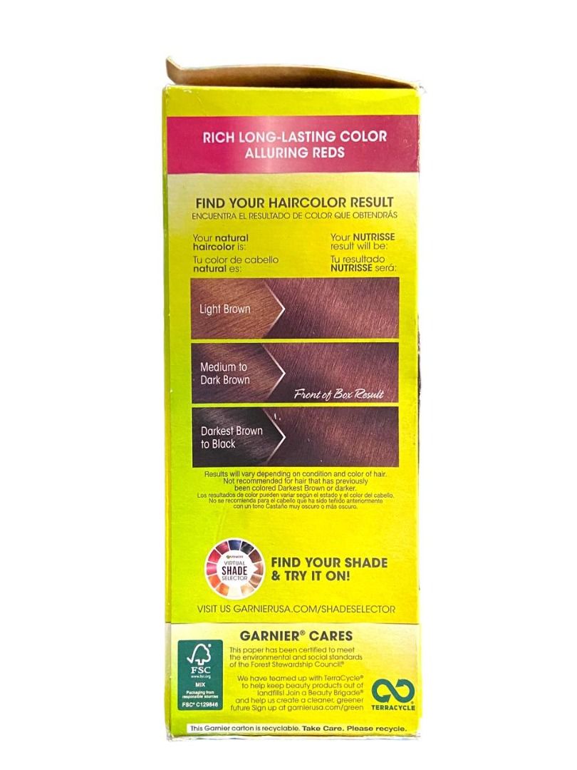 Garnier Nutrisse Nourishing Hair Color Creme, 415 Soft Mahogany Dark ...