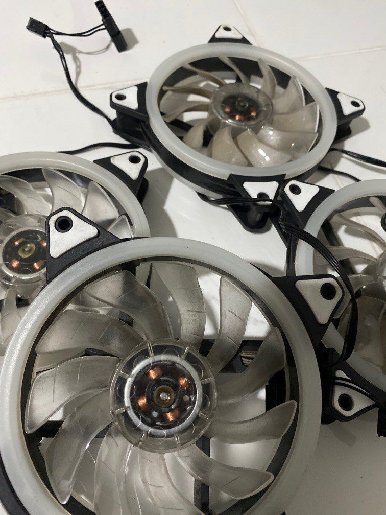 Generic LED White PC Fans on Carousell