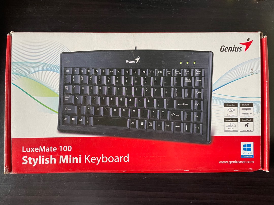 Genius LuxeMate 100 Stylish Mini Keyboard, Computers & Tech, Parts ...
