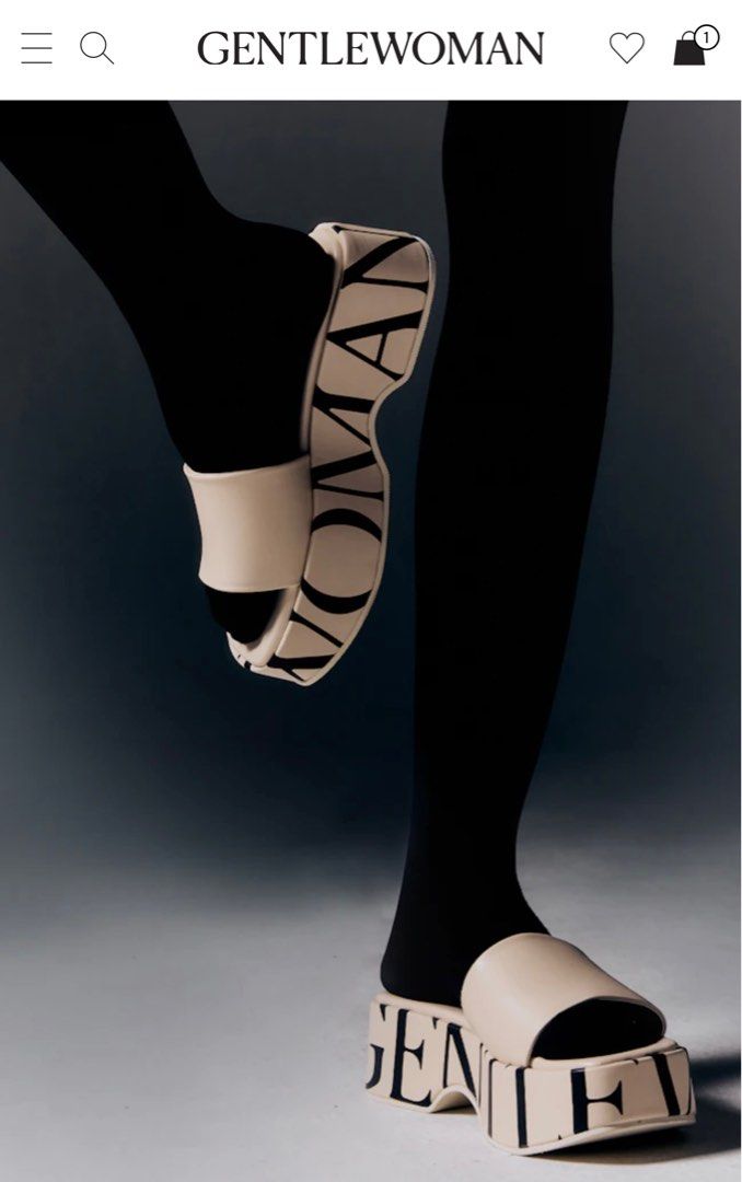 GentleWoman Platform Slides: Cream, Women's Fashion, Footwear, Wedges ...