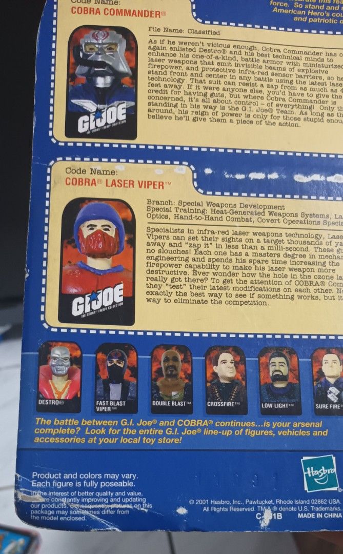 GI Joe: Cobra Commander and Laser Viper set on Carousell