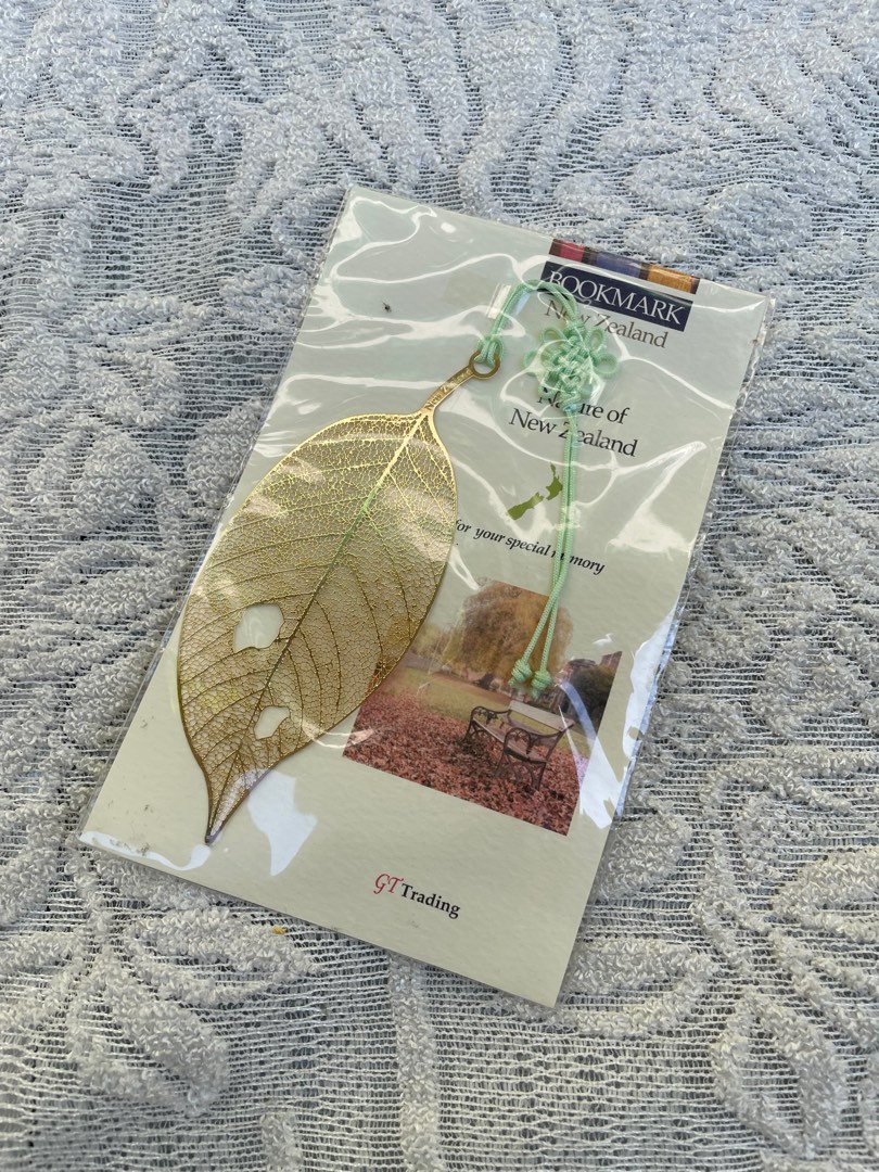 Gold leaf bookmark, Hobbies & Toys, Books & Magazines, Assessment Books ...