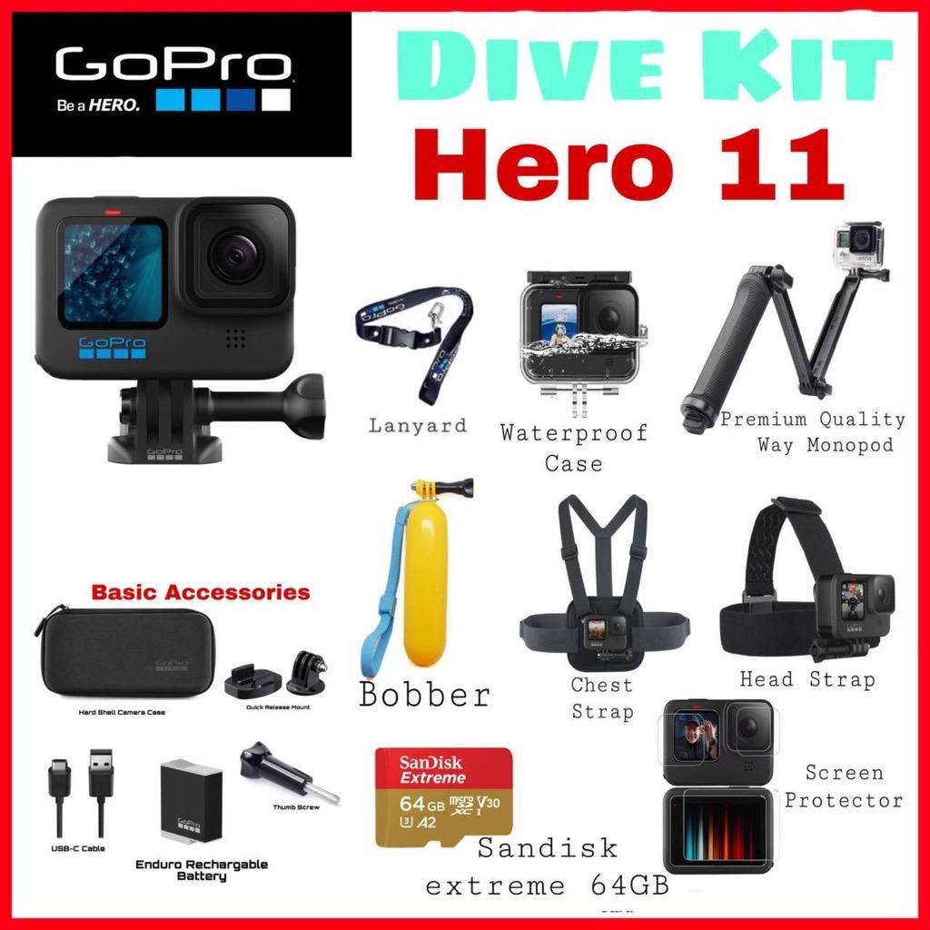 GoPro Hero 11/ Hero 10/ Hero 9 Black Action Camera DIVE KIT Local ...