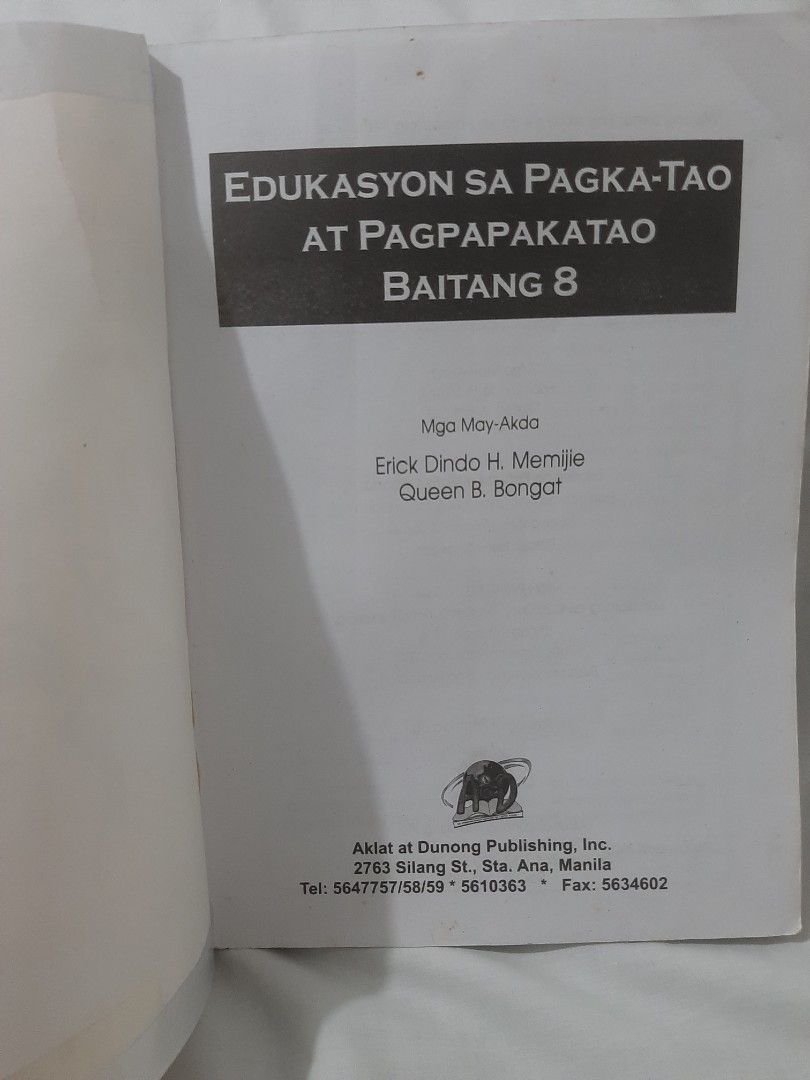 Grade 8 ESP Book on Carousell