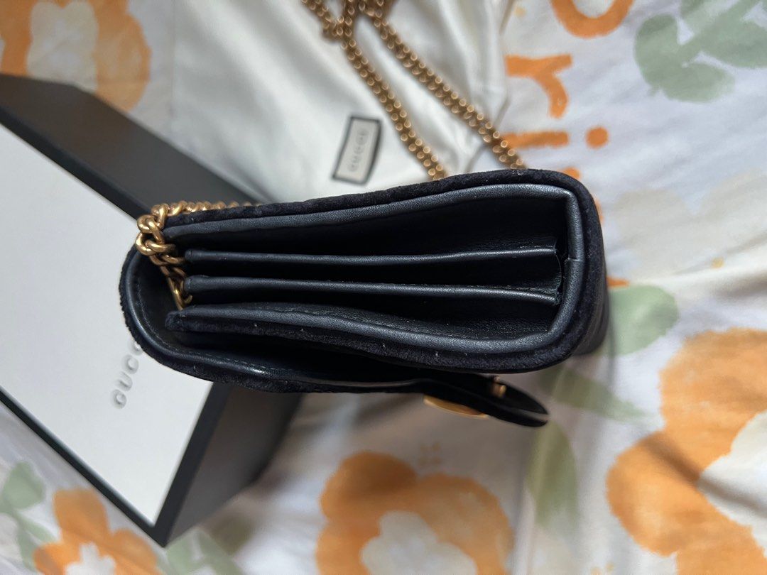 Gucci marmont WOC velvet, Luxury, Bags & Wallets on Carousell