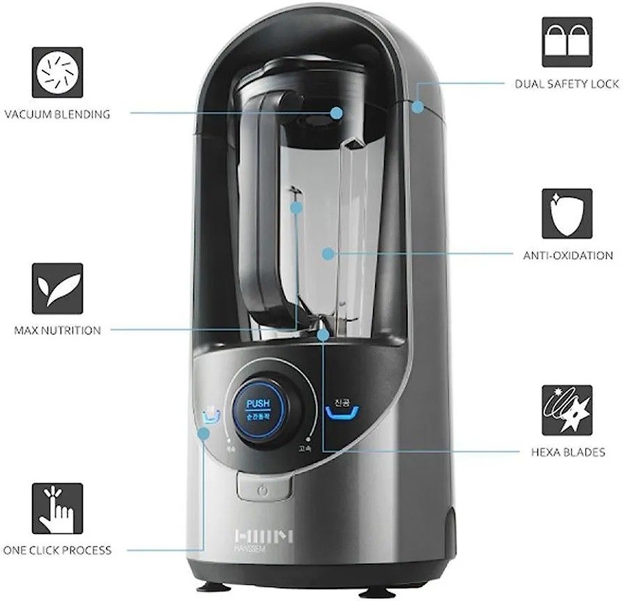 HANSSEM OZEN HB300 Vacuum Blender V-Lender-220V ROSEGOLD, TV & Home ...