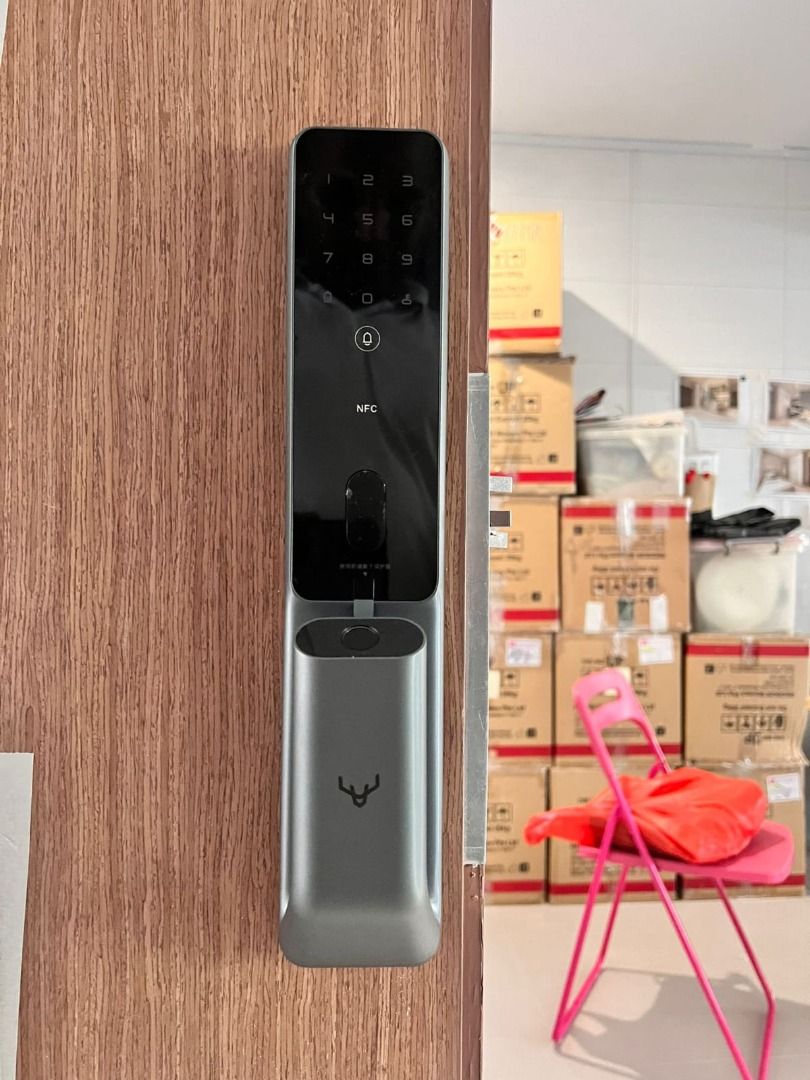 HDB Fire rated main door + Digital Lock (Direct Door Factory ...