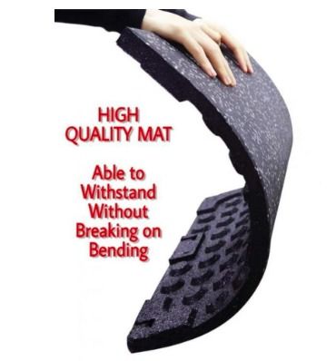 High Density EPDM Rubber Gym Mat Tiles Connector Crossfit Flooring Edge ...