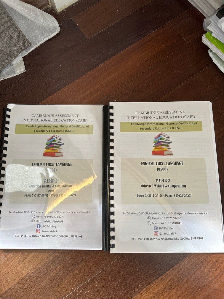 Igcse 0500 English First Language Past Paper P2 Hobbies And Toys Books And Magazines Assessment