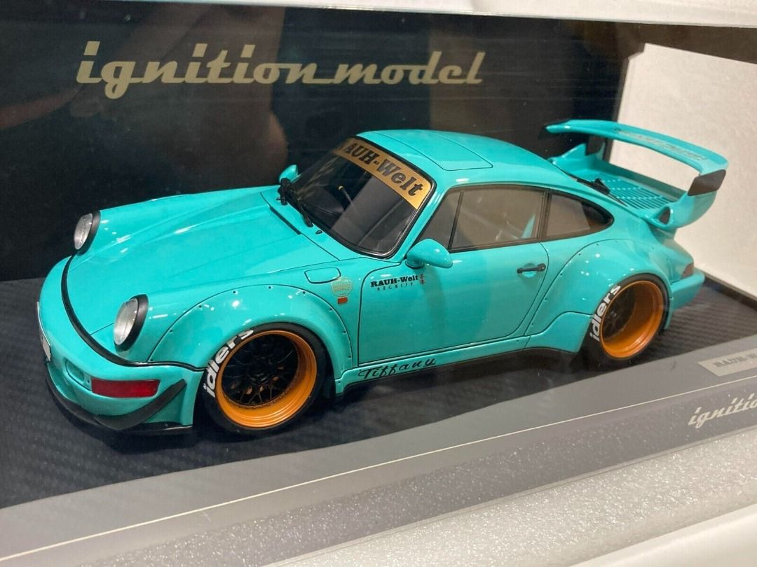 Ignition Model 1/18 IG2458 RWB 964 Light Blue Tiffany Porsche 911, 興趣及 ...