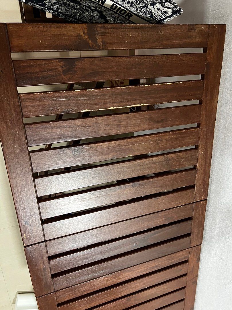 Ikea Applaro Foldable outdoor table with 2 Chairs, outdoor, brown ...