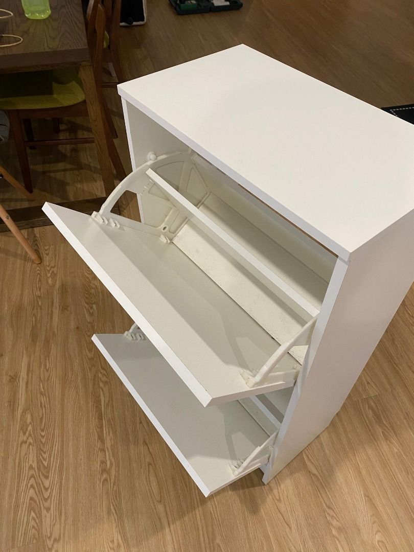 Ikea BISSA Shoe Rack cabinet with 2 compartments, Furniture & Home ...