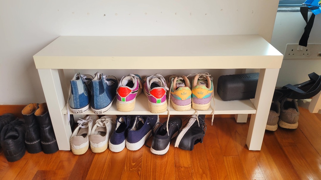 IKEA KALLAX Small white table, Furniture & Home Living, Furniture ...