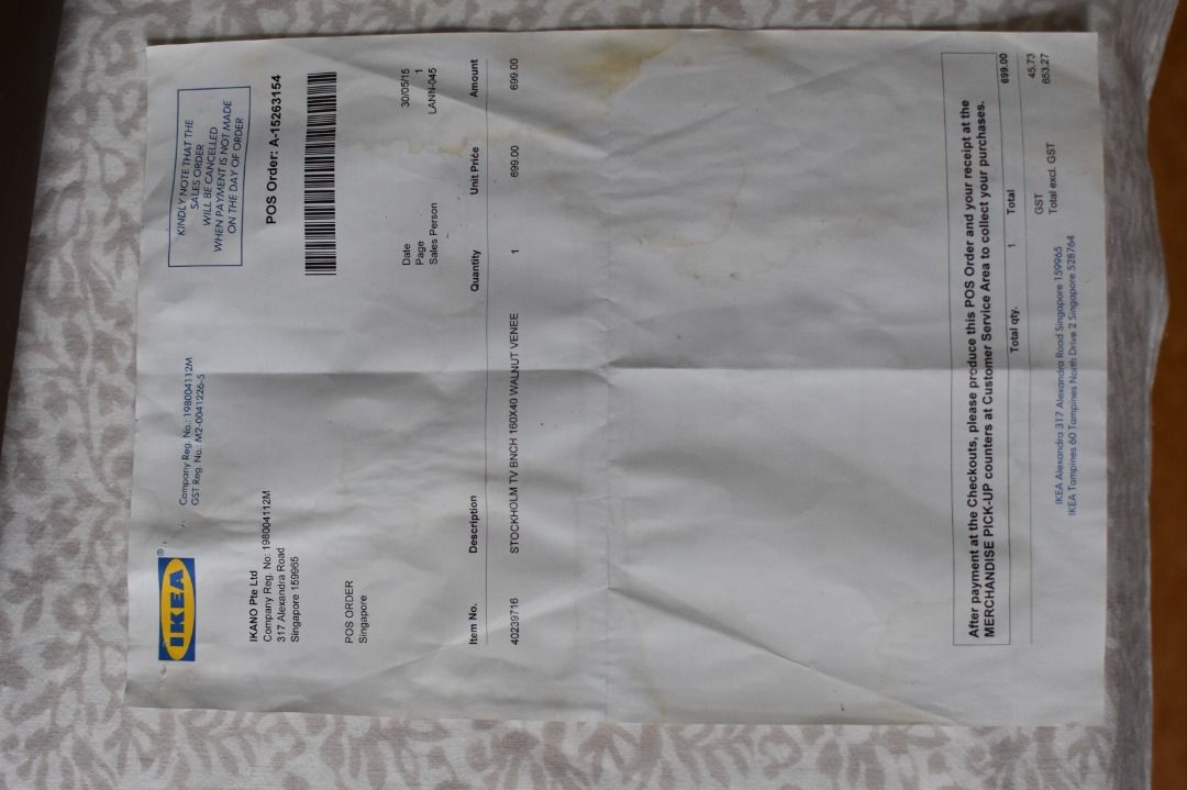 IKEA stockholm TV unit console, Furniture & Home Living, Furniture, TV ...